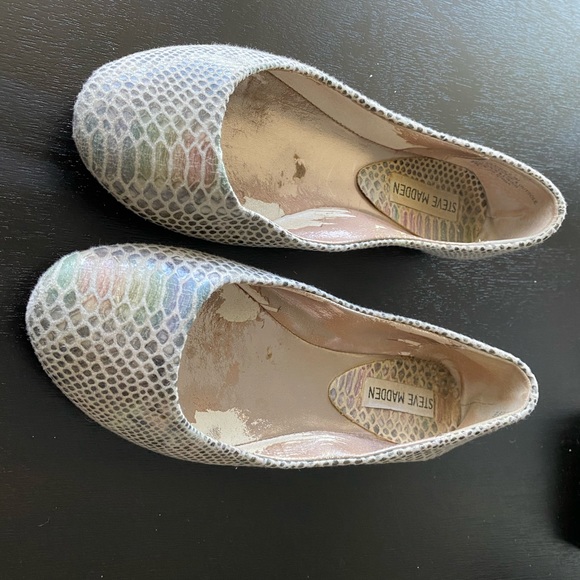 Steve Madden | Shoes | Steve Madden Snake Skin Flats | Poshmark